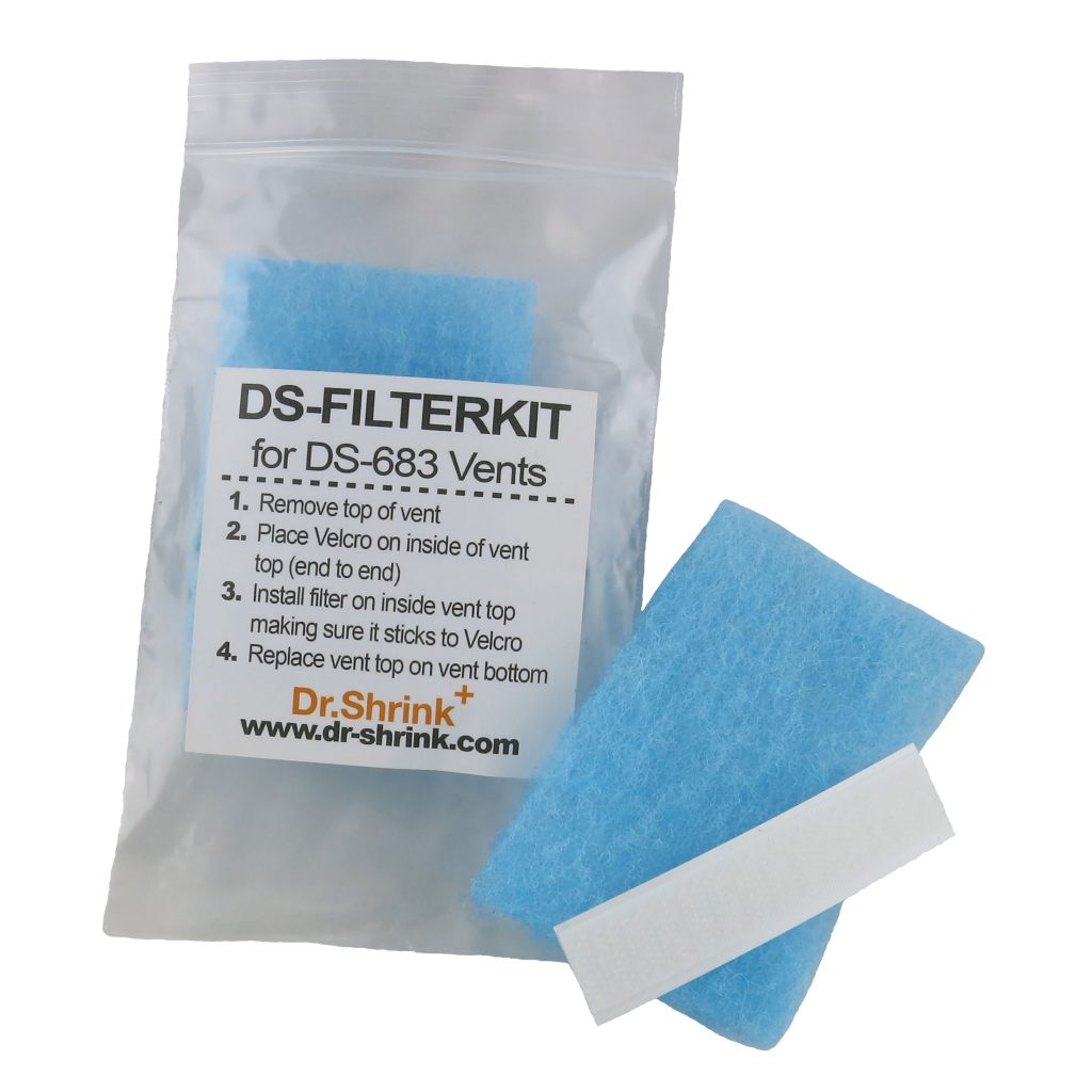 Filter Kit Add-On for DS-683 Vent (DS-FILTERKIT) - Dr. Shrink